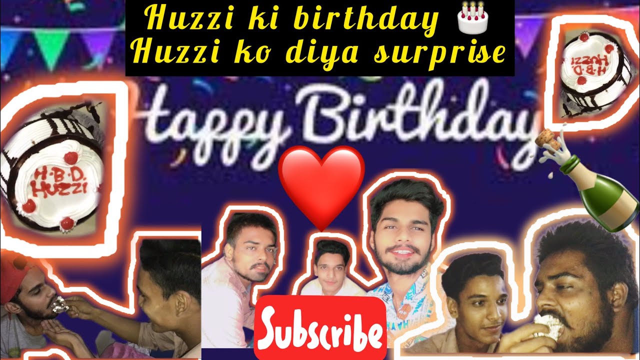 Daily vlog 223 ( Huzzi ki birthday celebration 🎉 us ko diya surprise ️ ️🎁🍾…….) - YouTube