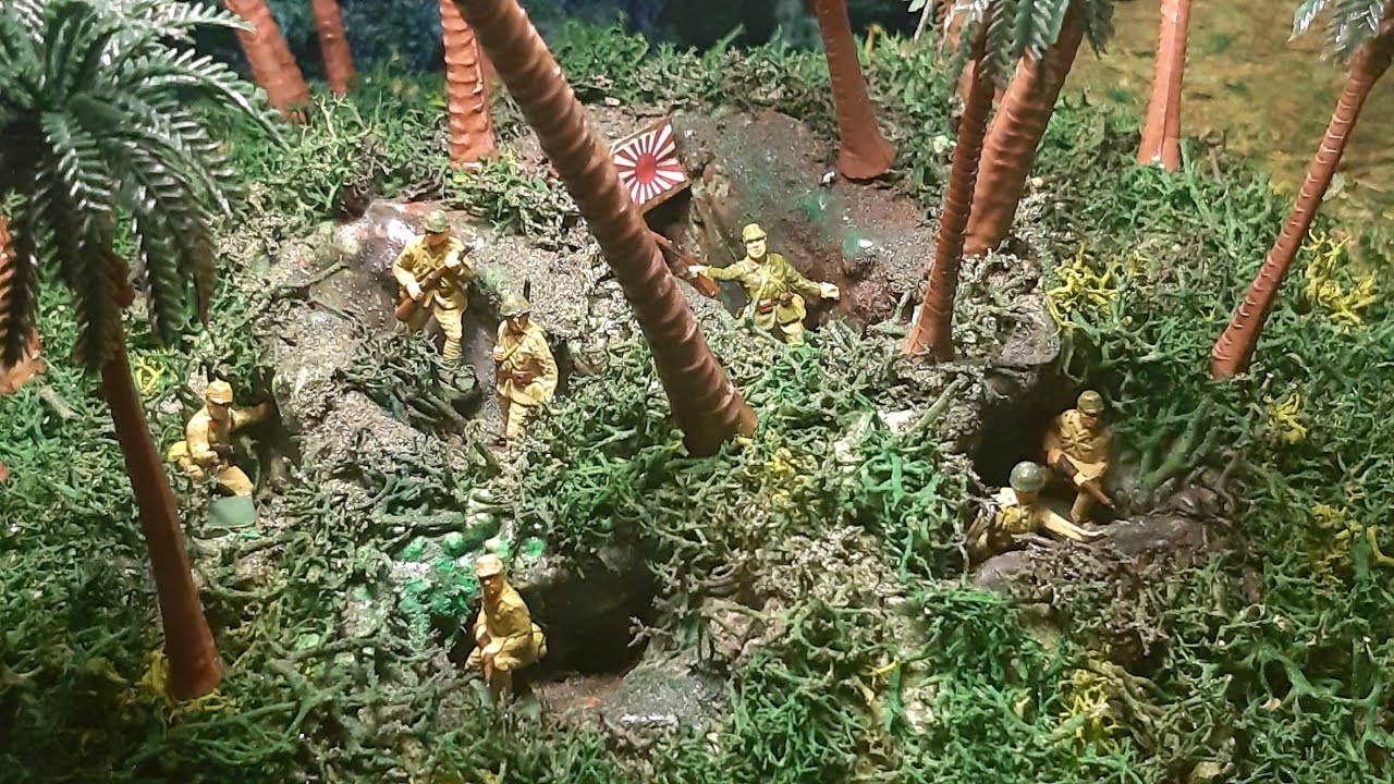 Soldatini 1/72 dipinti - Fanteria Giapponese - Guerra del Pacifico 1942 ...