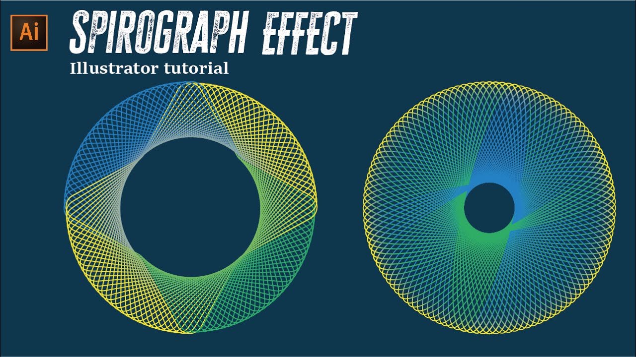 Spirograph Effect in Adobe illustrator || Adobe illustrator tutorial #shorts #illustrator - YouTube