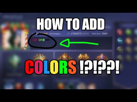 HOW TO COLOR FONT ON MOBILE LEGENDS PROFILE DESCRIPTION!! (WORKS IN ...