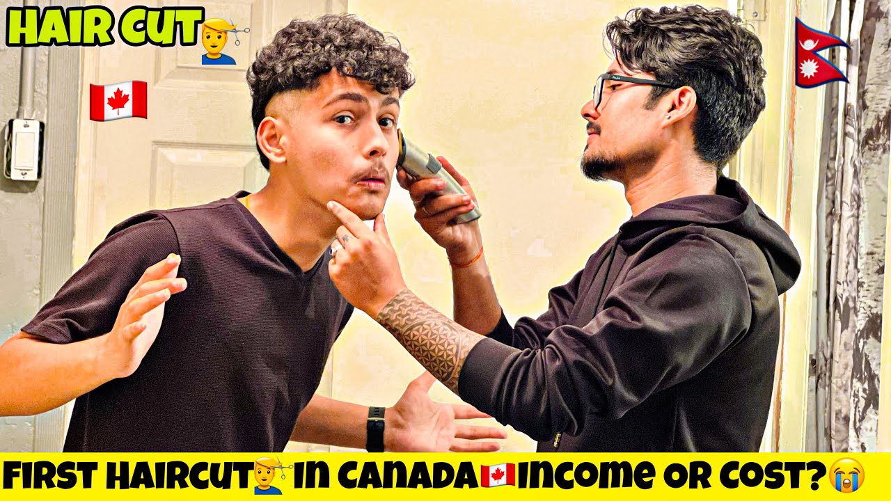 First Haircut💇‍♂️In Canada🇨🇦Cost? | Expensive Or Cheap? - YouTube