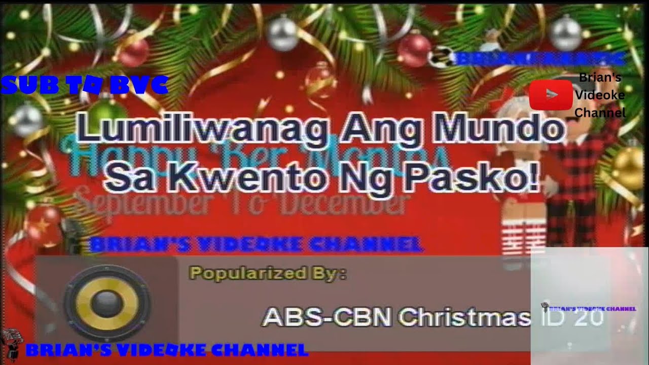 Kwento Ng Pasko - ABS-CBN Christmas Station ID 2012 (Karaoke) - YouTube