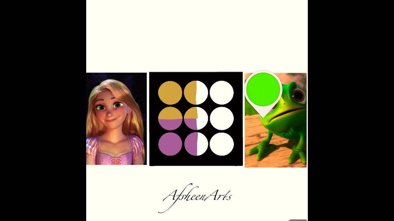 Turning Rapunzel and Pascal into a Digital Makeup Palette - YouTube