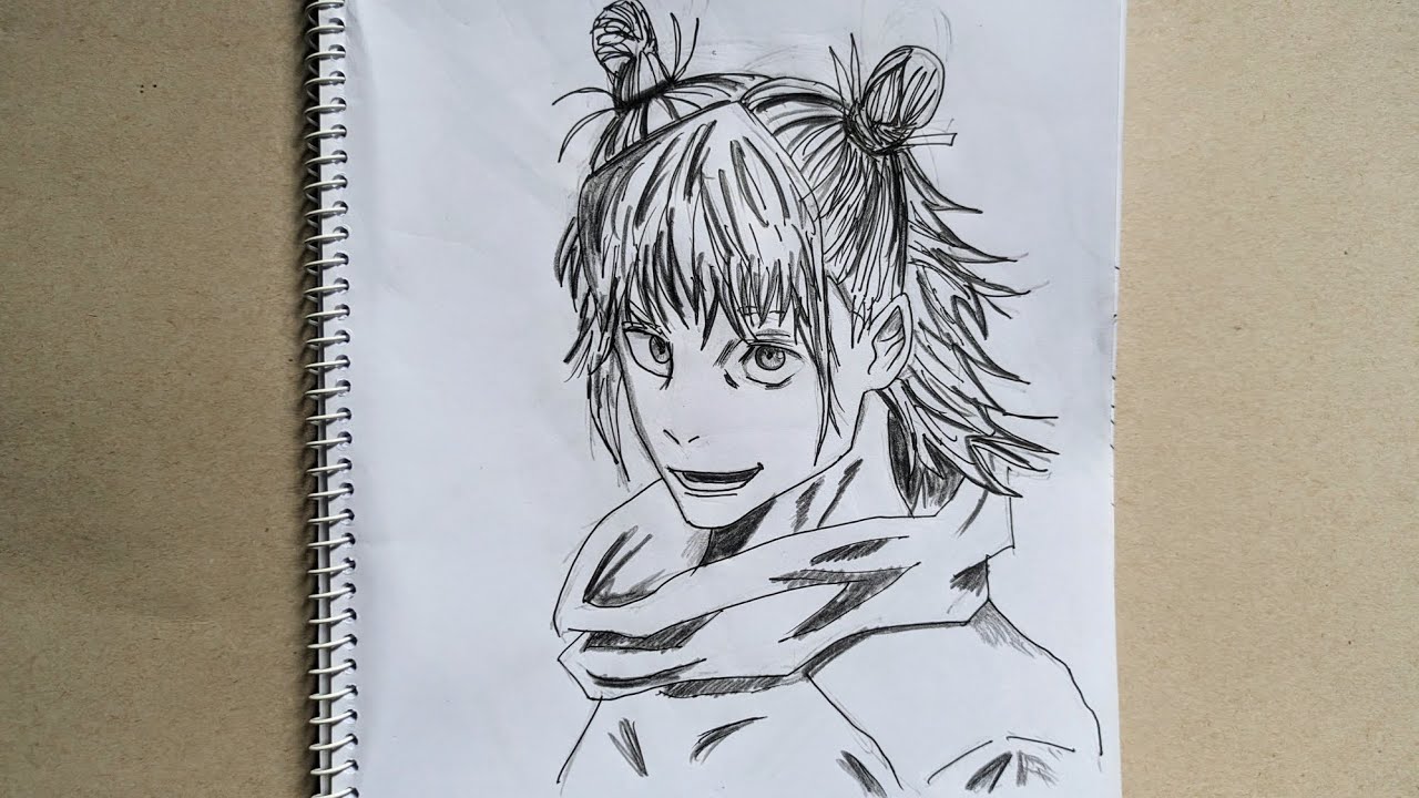 How to Draw Hajime Kashimo - Jujutsu kaisen step by step Pencil sketch ...