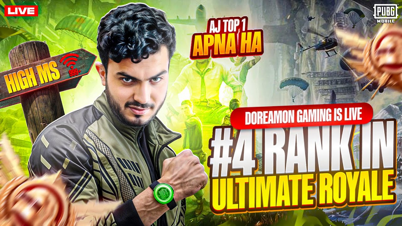 #4 RANK ROAD TO TOP 1 FULL HEAVY INTENSE FIGHT DOREAMON GAMING PUBG ...