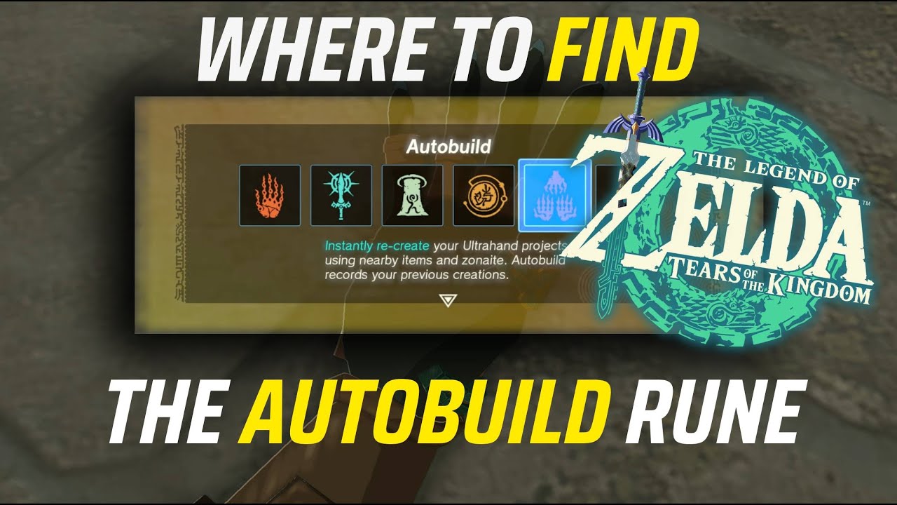 Zelda: Tears Of The Kingdom - Where to Find Auto build Rune - YouTube