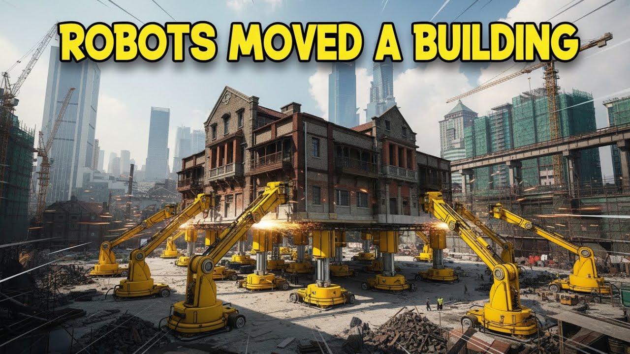 Watch these Robots Move a 7500-ton Building - YouTube
