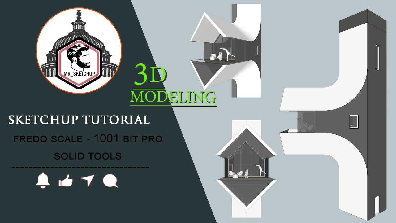 Sketchup tutorial parametric | 3d modeling of branch house in athena ...