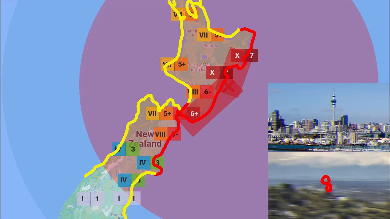 Magnitude 8.9 New Zealand Earthquake Scenario with Earthquake early ...