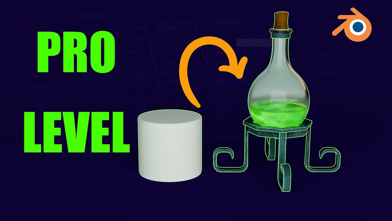 Stylized Glass Blender Node Setup - YouTube
