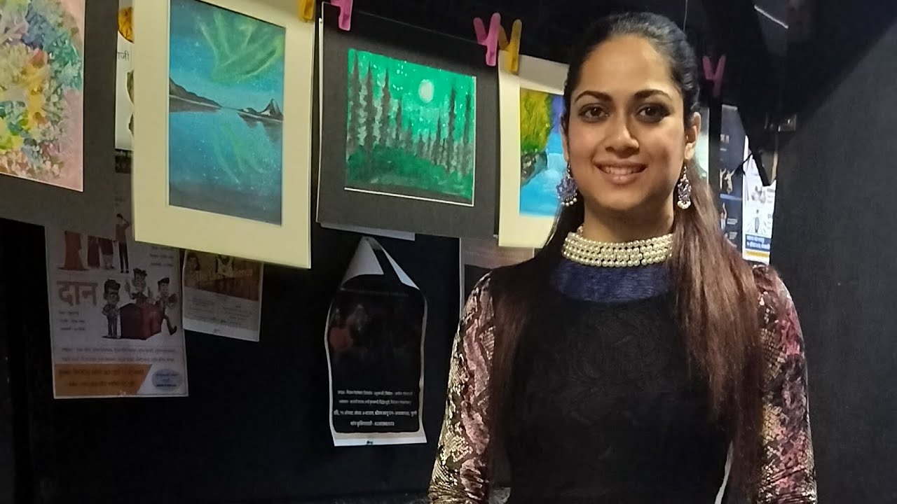 My paintings' exhibition At The Box | Pranjali Barve - YouTube