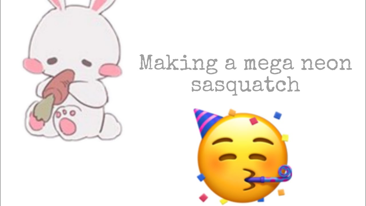 Making a mega neon sasquatch! - YouTube