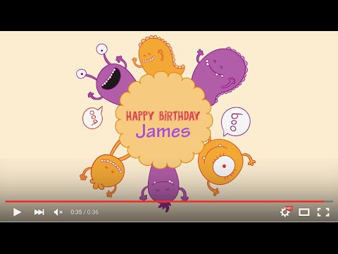 Happy Birthday James, full HD 1080p - YouTube