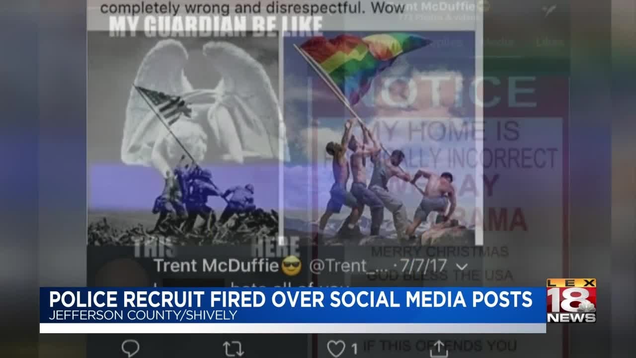 Police Recruit Fired Over Social Media Posts - YouTube