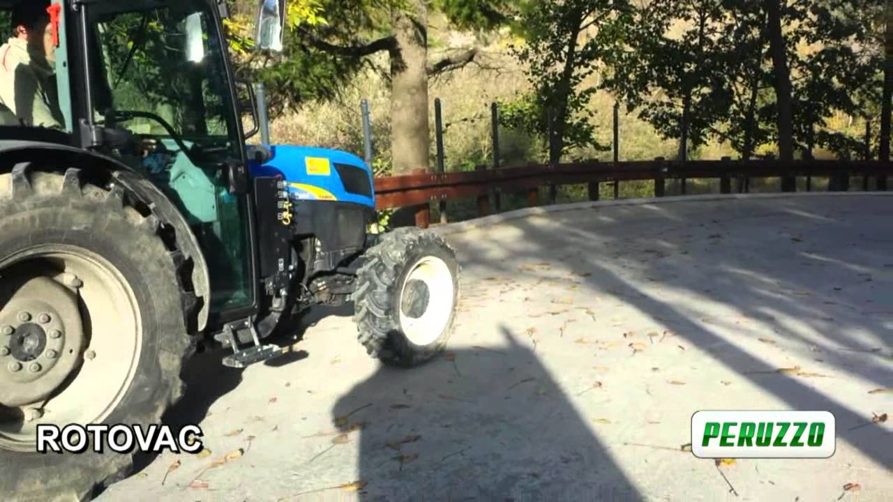 Kehrmaschine mit Aufnahme mod. ROTOVAC 1600 - PERUZZO Srl - YouTube