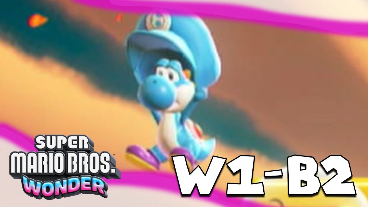 Super Mario Wonder - W1: Break Time! Pop Up, Hippo + Badge Challenge ...