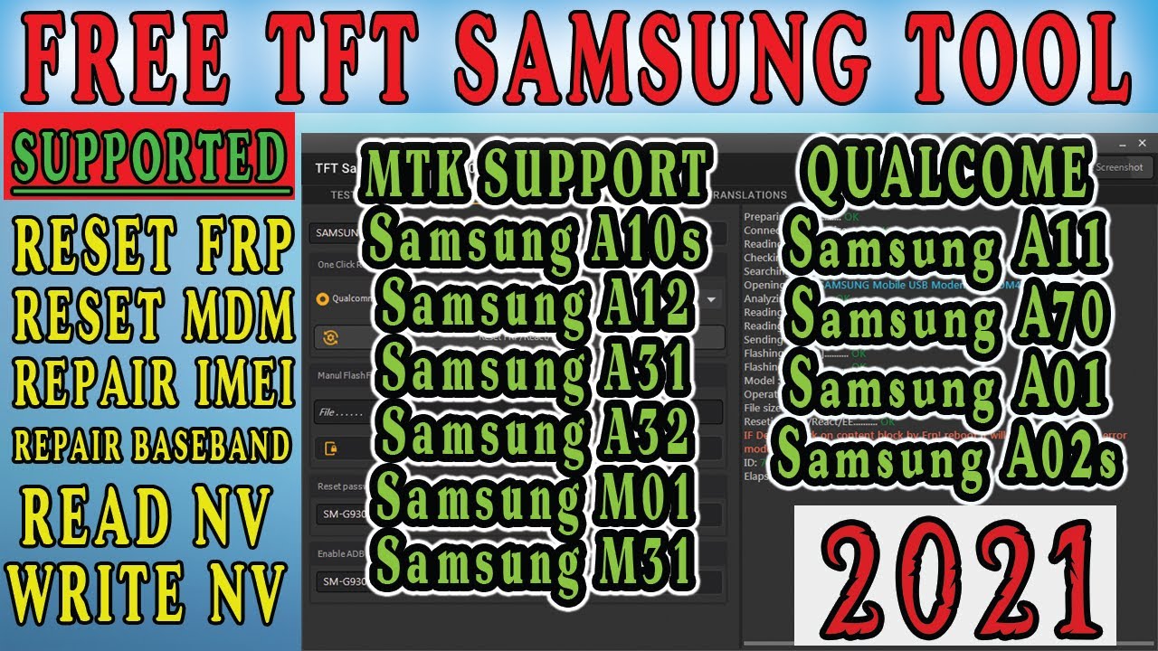 Free TFT Samsung Tool V1.0 Reset FRP | Repair Imei Latest Models ...