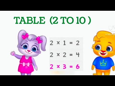 Table 2 to 10||Table on YouTube #table #2 ka table@WelcomeDearKids ...