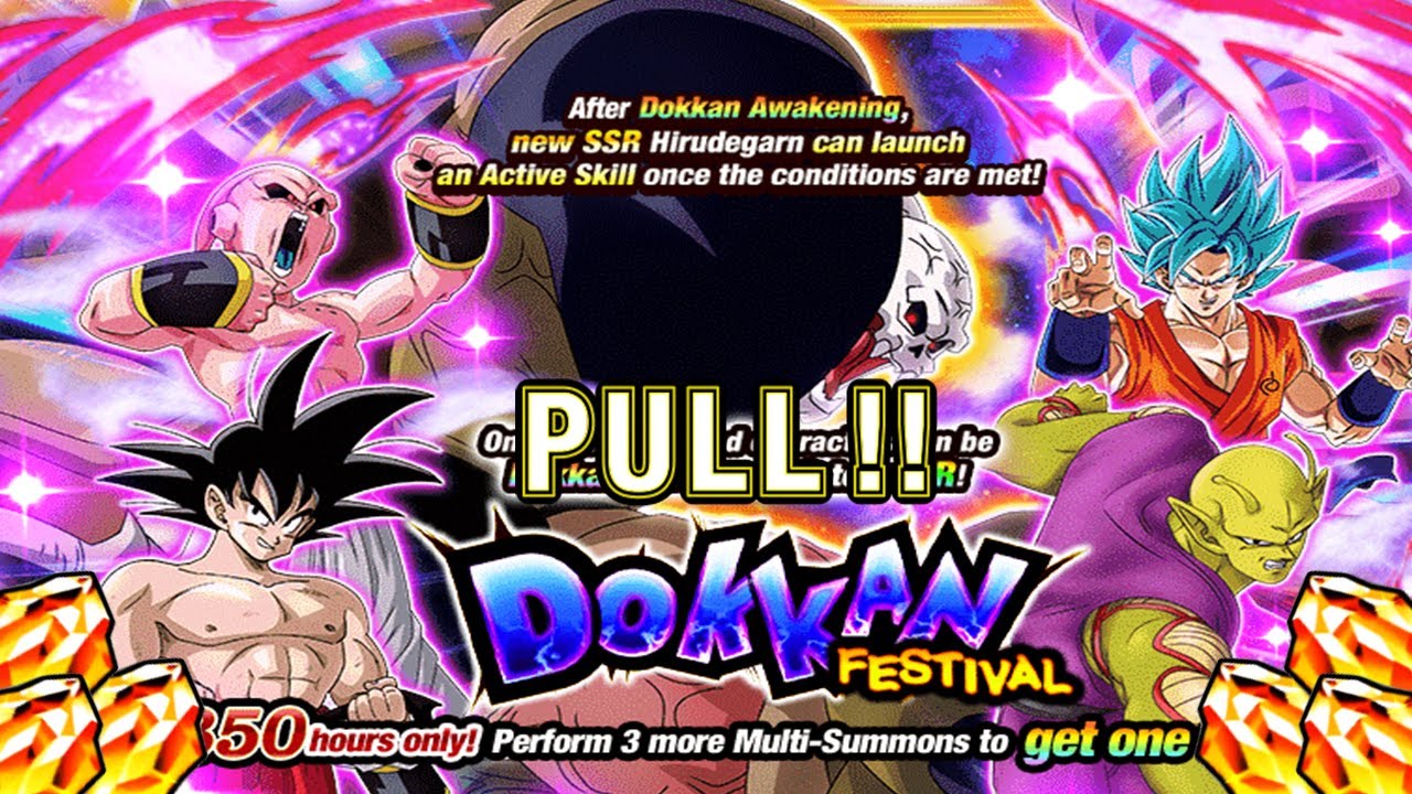 CHE DOKKAN CI AIUTI!!!! SUMMON SU HIRUDEGARN DOKKAN FESTIVAL || DBZ ...