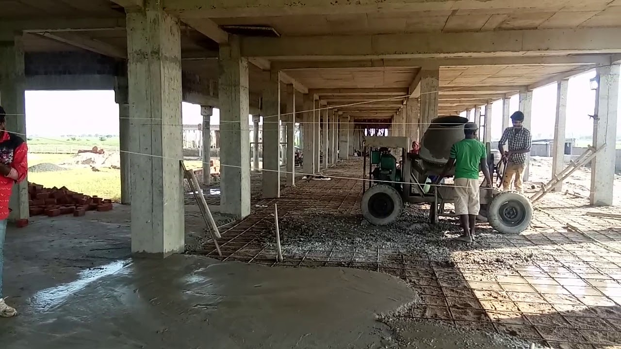 Floor casting process - YouTube