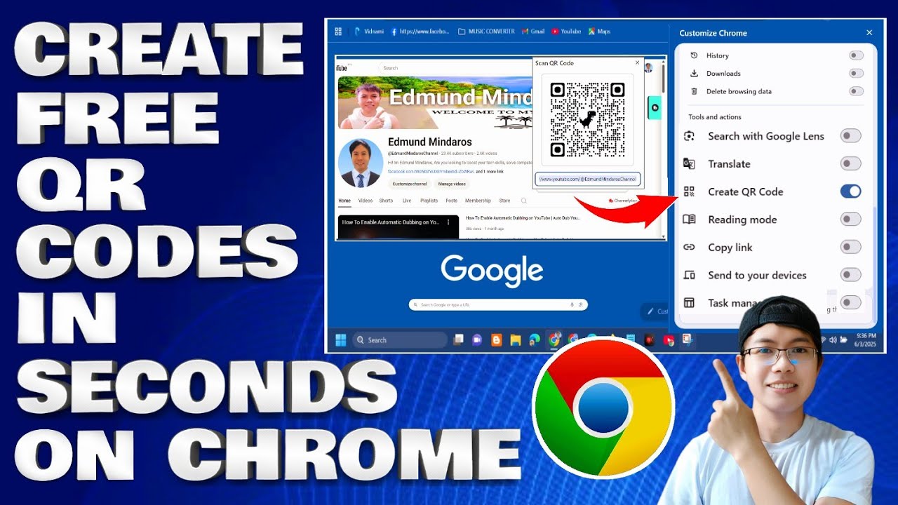How To Create Free QR Codes In Seconds on Google Chrome - YouTube