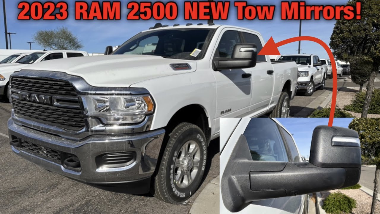 2023 RAM 2500 Bighorn with the NEW Towing Mirrors! - YouTube