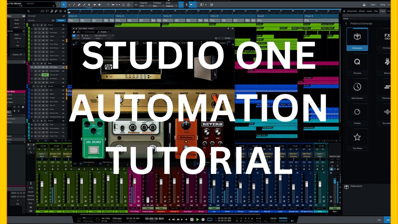 How to Automate in Studio One - YouTube