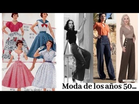 moda de los años 50 ,60,70,80,hermosos 💗