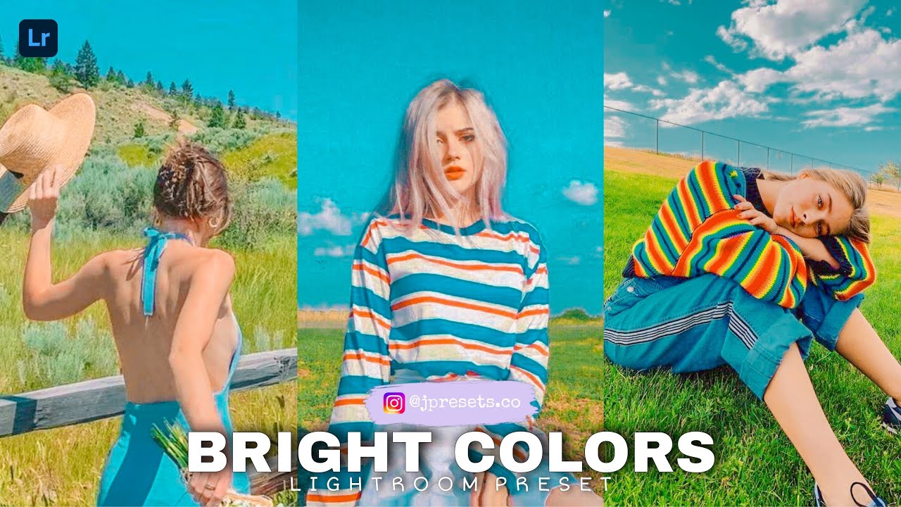 How to edit BRIGHT COLORS Preset | Lightroom Tutorial + FREE Preset ...