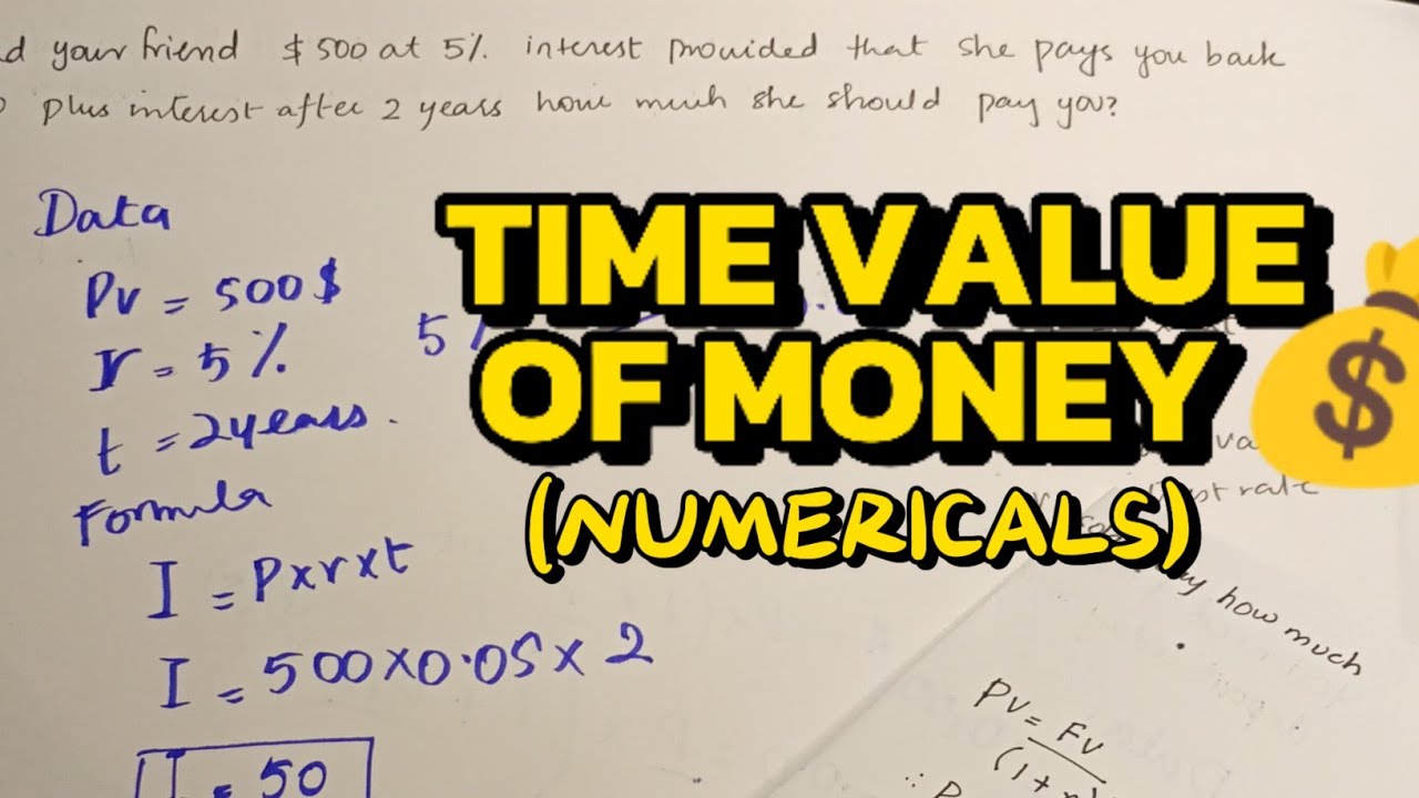 Time Value Of Money Introduction and Numericals (problem) | Start ...
