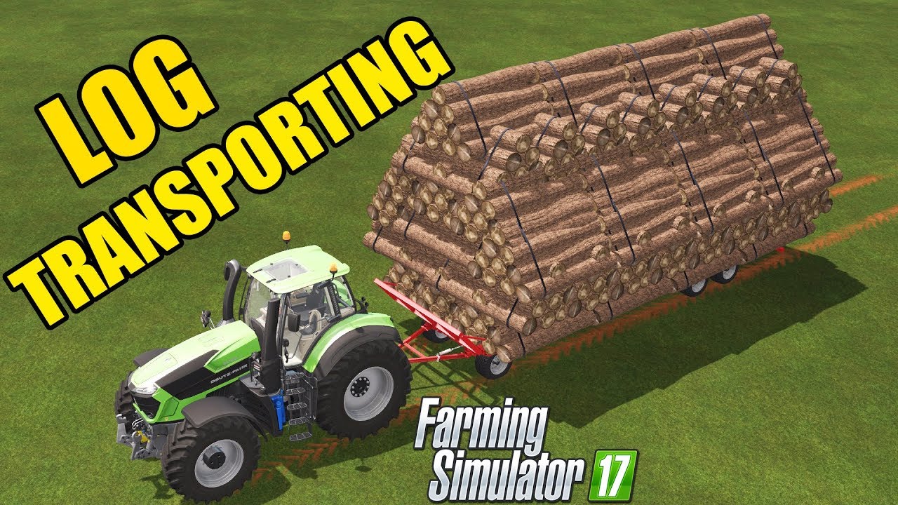 Farming Simulator 17 | CRAZY LOG TRANSPORTING 👏👏👏 - YouTube