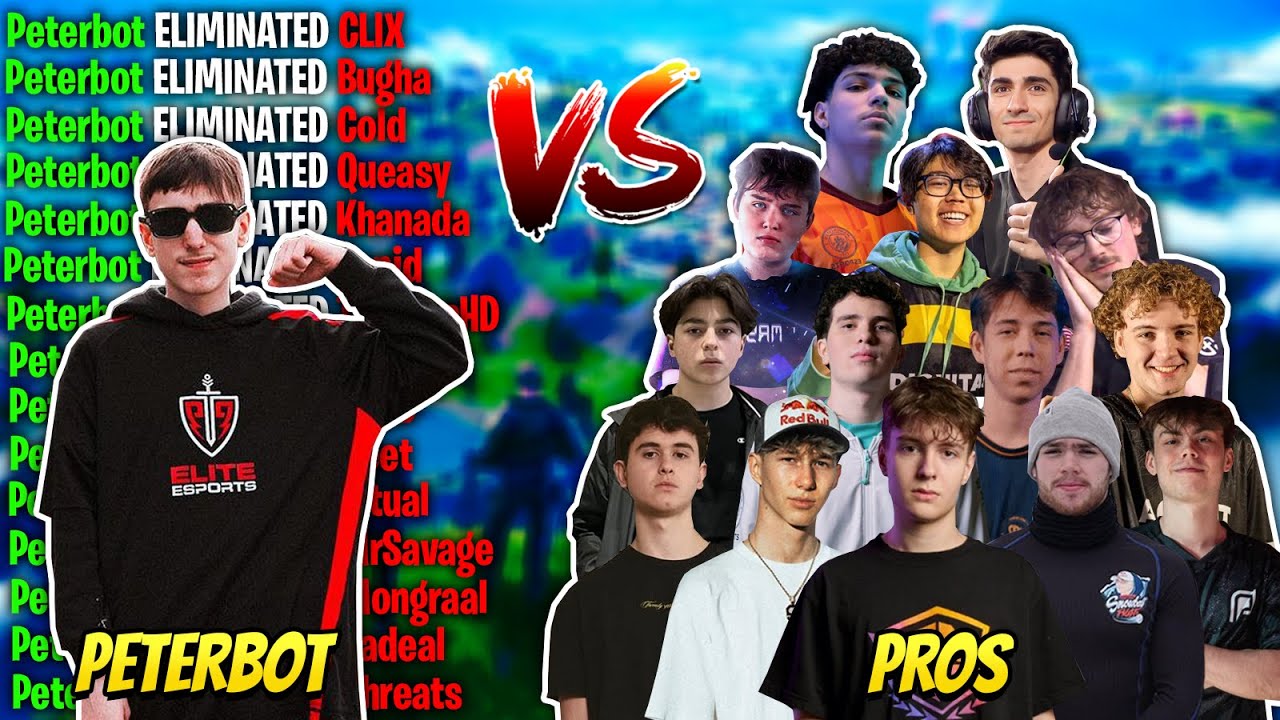 30 Times Peterbot Destroyed Streamers in Public Lobbies! (Clix, Bugha ...