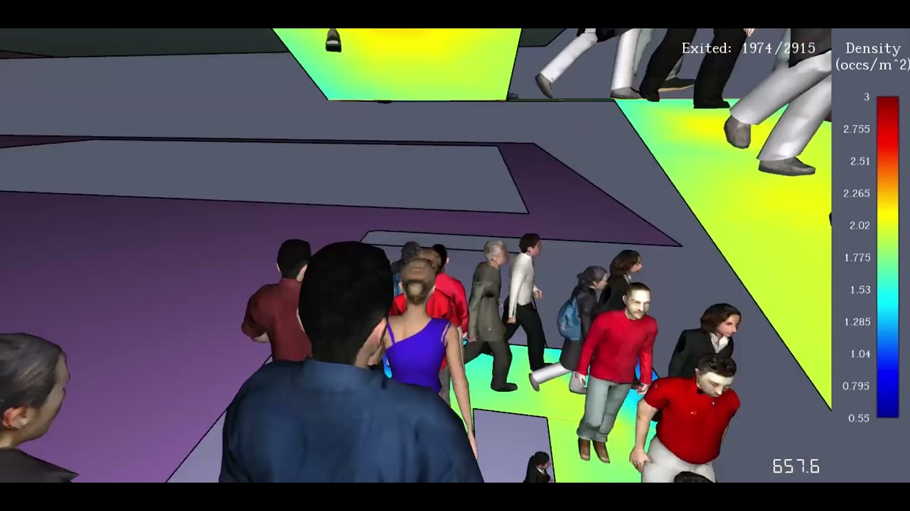 Evacuation Computer Simulation of High Rise Residential Building - YouTube