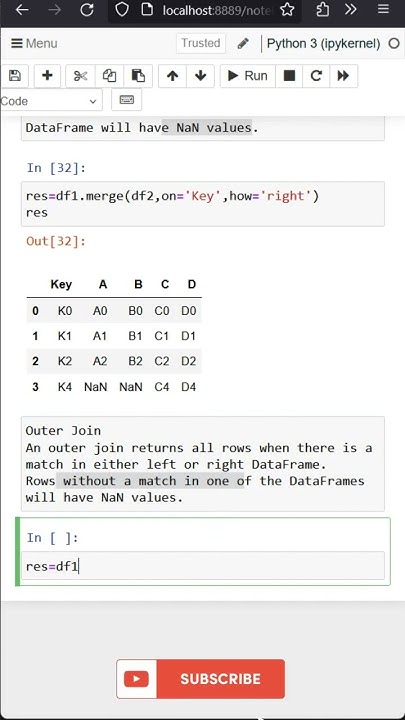 Merging DataFrames (Part 4) | Learn Pandas | Praveen Kumar - YouTube