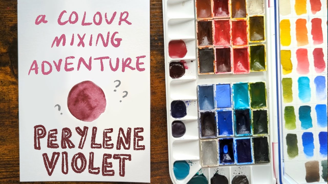 🍇 The PERFECT perylene violet mixes?? 🍇 // Mixes from my ultimate palette - YouTube