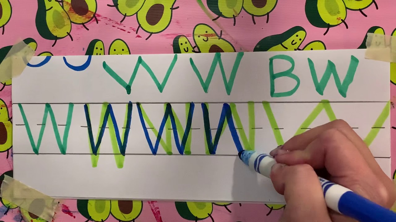 Handwriting Capital W - YouTube