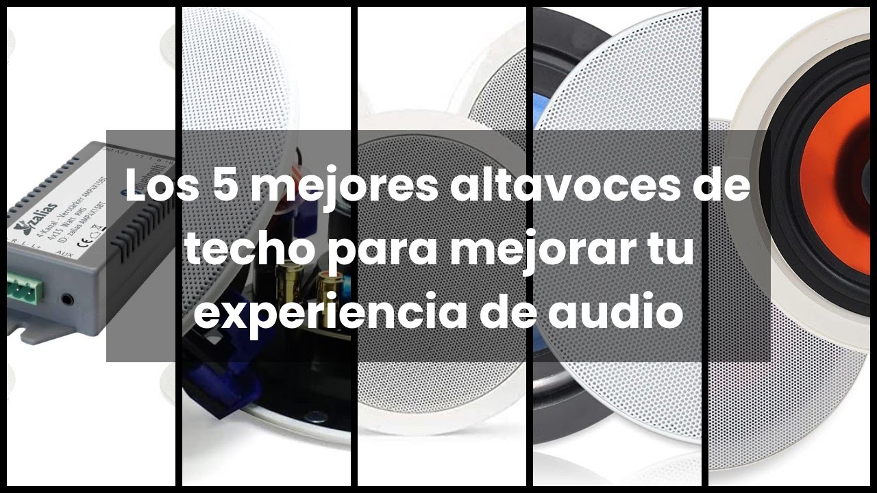 【ALTAVOCES DE TECHO】Los 5 mejores altavoces de techo para mejorar tu ...