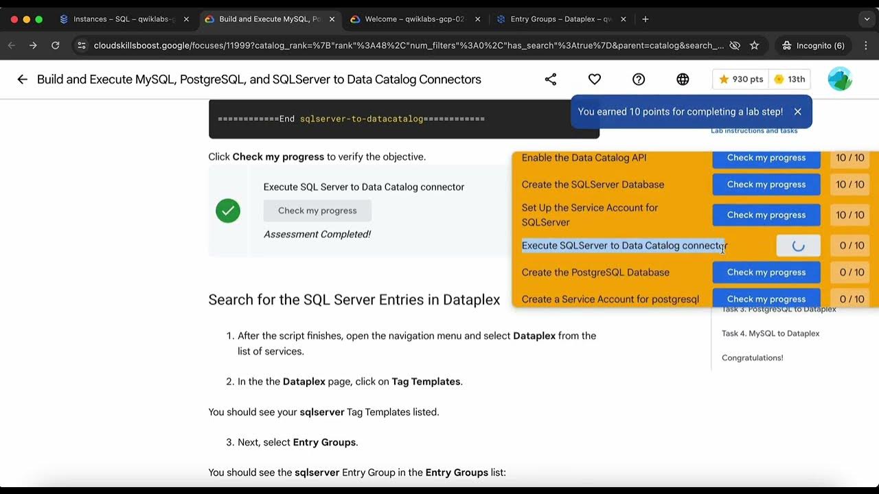 Build And Execute Mysql Postgresql And Sqlserver To Data Catalog Connectors Gsp814 Youtube