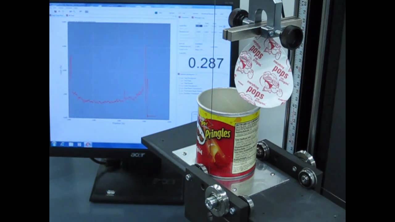 Package Freshness Seal Peel Strength Test - YouTube