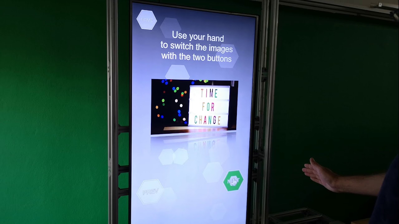 Touch-less interaction with OptiTUIO - YouTube