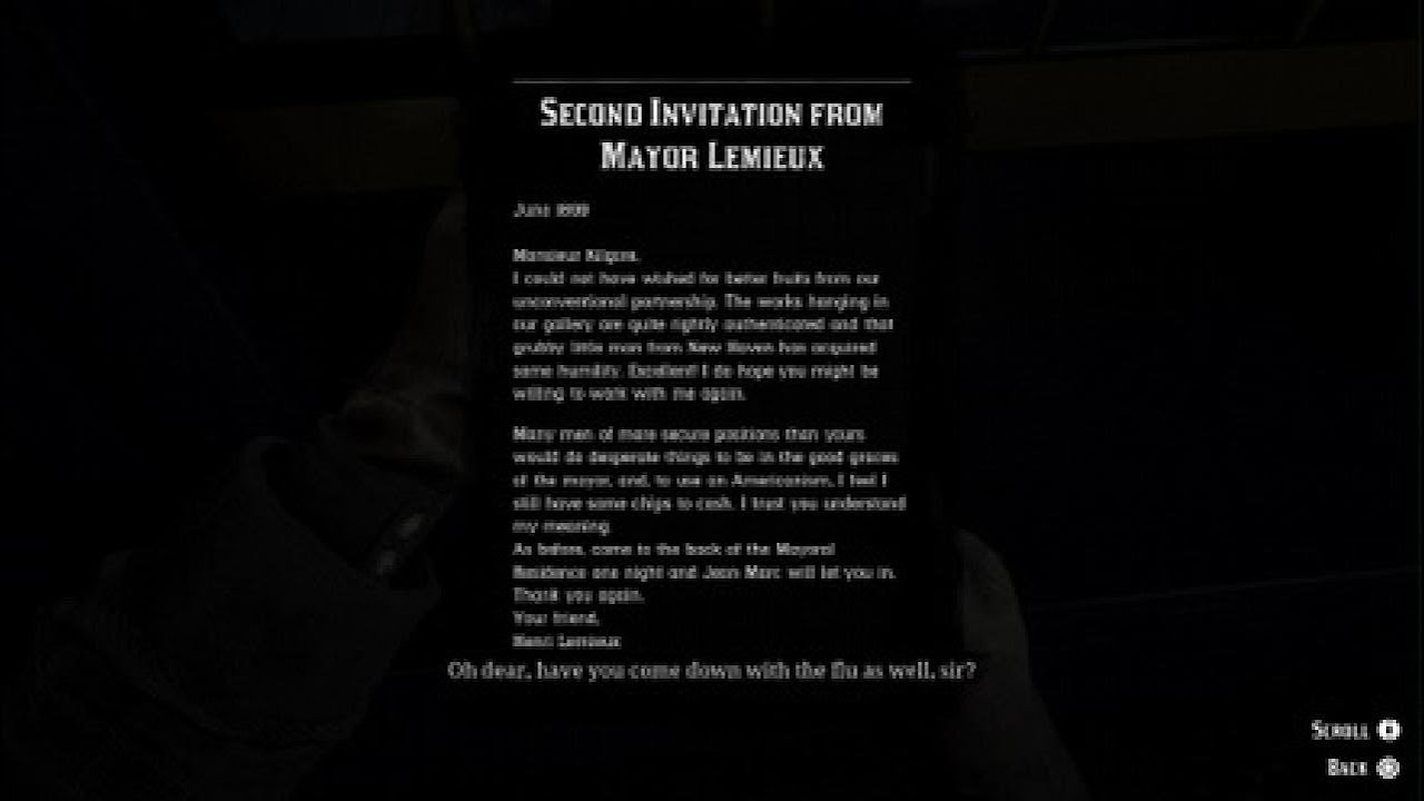 A Second Invitation From Henri Lemieux | RDR2 - Stranger Mission - YouTube