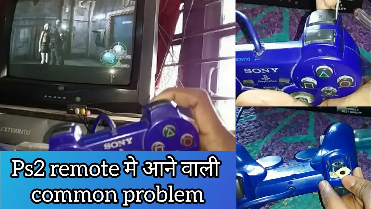 ps2 remote मे आने वाली common problem | ps2 R2 button problem - YouTube
