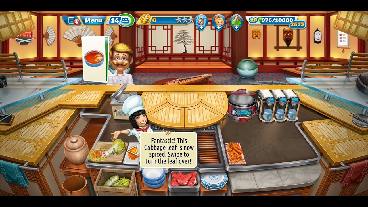 Cooking Fever - Korean Restaurant Level 11-15 - YouTube