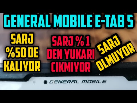 ¦¦General mobile E-TAB 5 root sonrası şarj olmuyor yavaş olmuyor %50 de kalıyor ise....