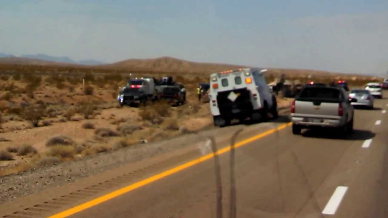 Pneumatic Semi and Trailer accident Roll Over - YouTube