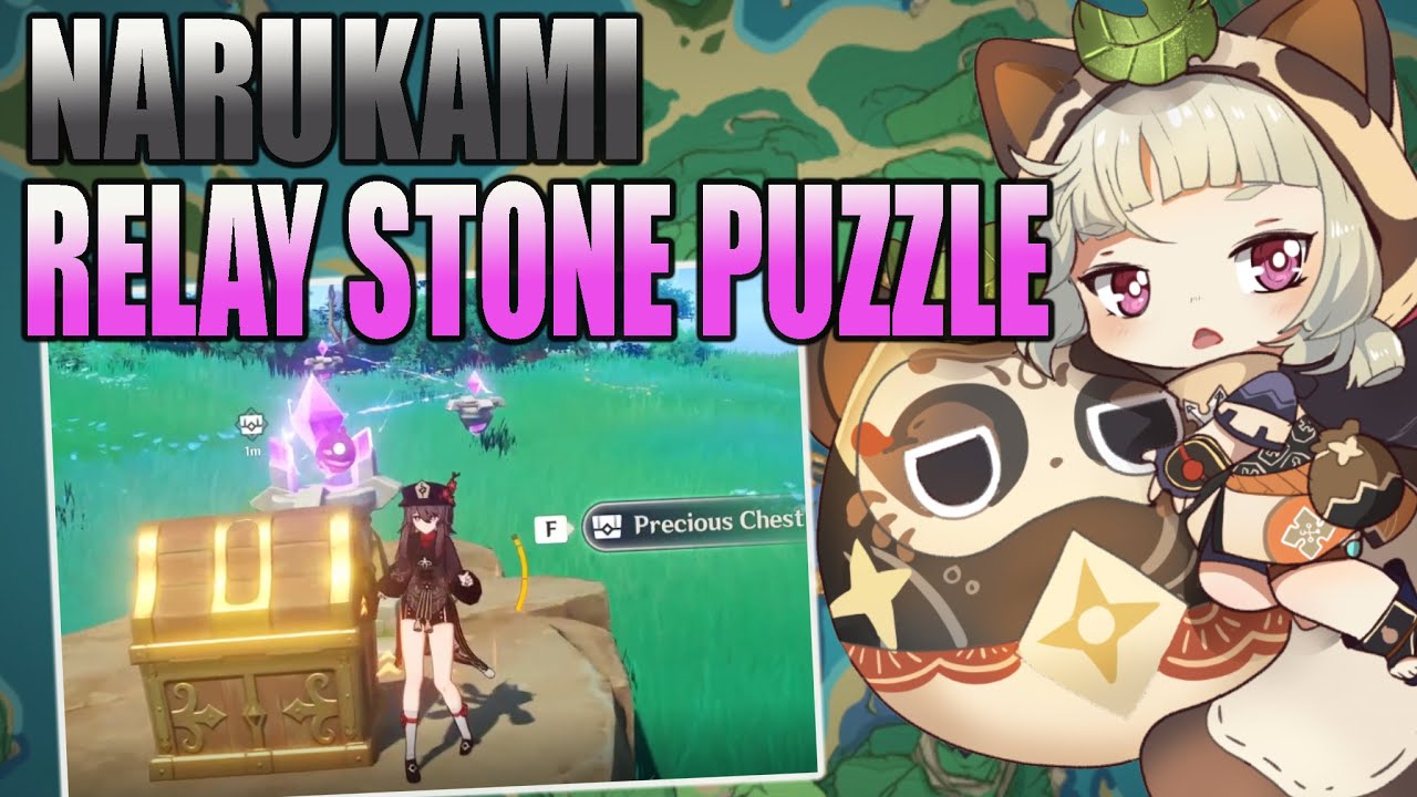 4 Lokasi Relay Stone Puzzle Narukami Island Inazuma - Genshin Impact ...