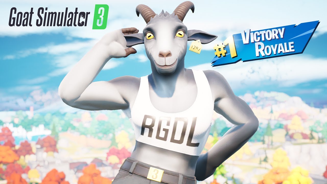 VICTORIA CON LA SKIN UNA CABRA FORTNITE 🐐 - YouTube