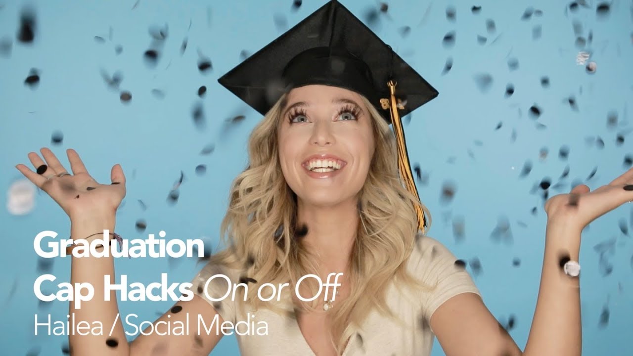 *Graduation Hair Cap Hacks (On & Off) Styles* - YouTube