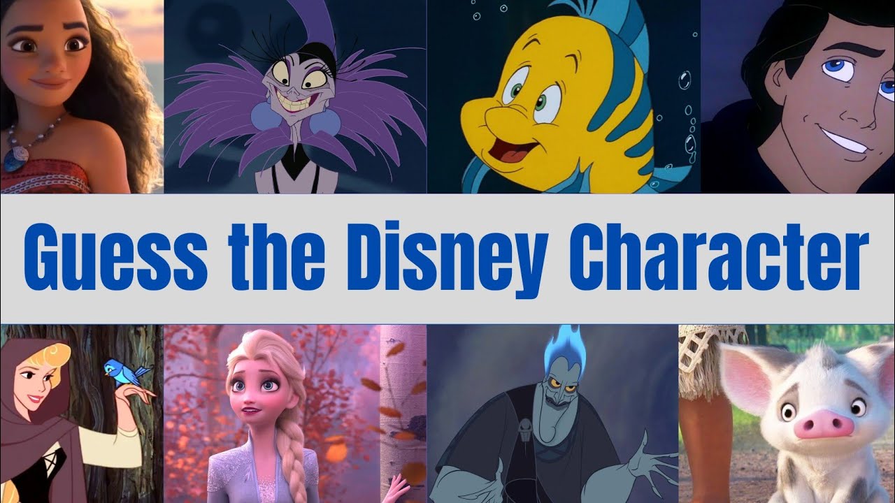 Guess the Disney Character | Disney Challenge - YouTube
