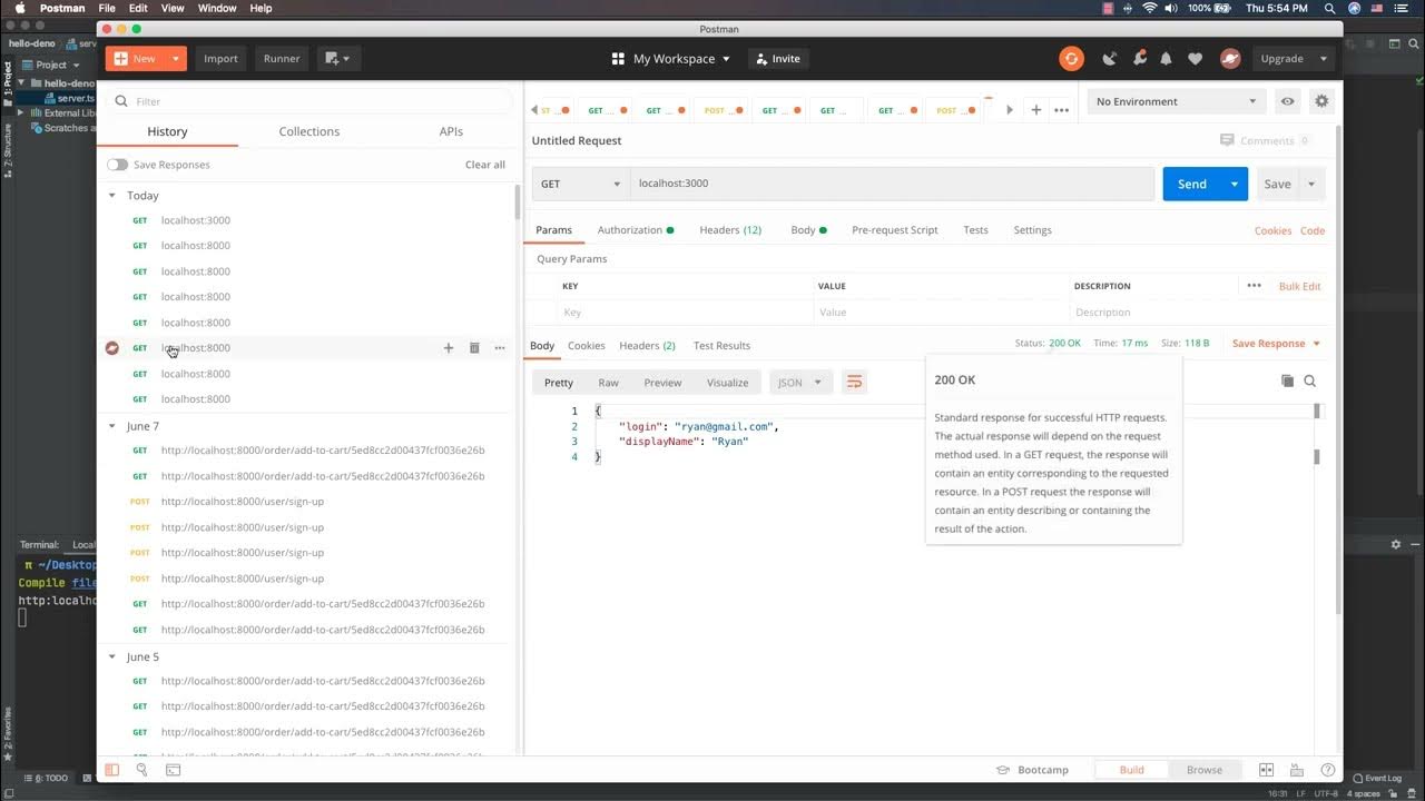 Học RESTful API với Deno: Bài 1 - Làm quen server - YouTube